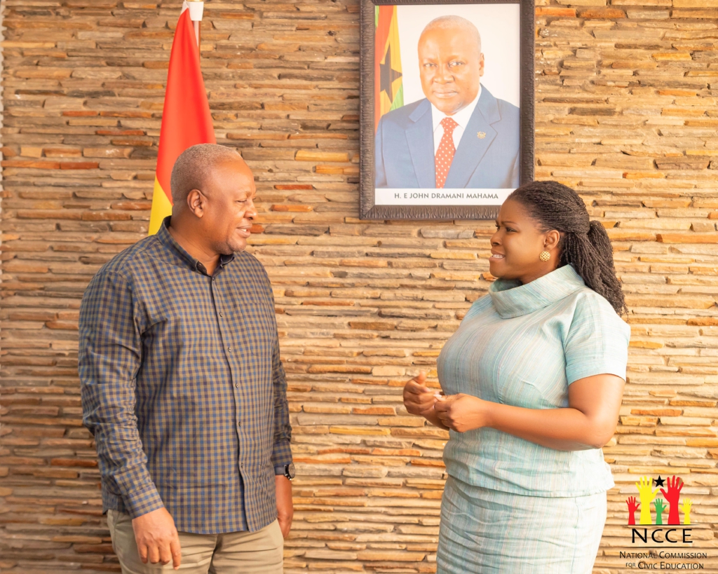 NCCE boss pays courtesy call on Mahama - MyJoyOnline.com