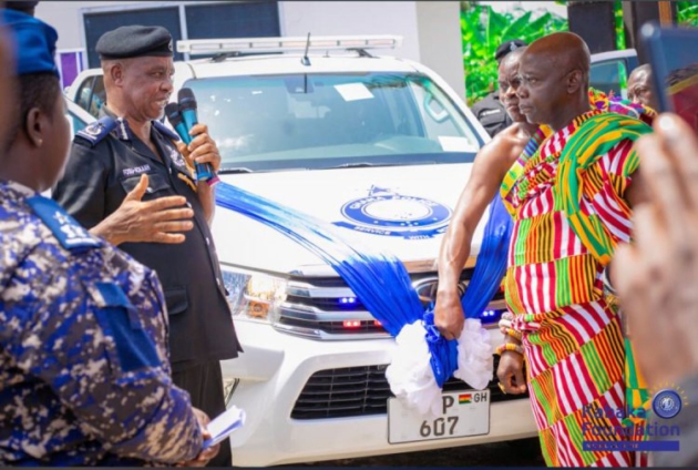 Nkwatia police get new office, vehicle to fight crime - MyJoyOnline.com