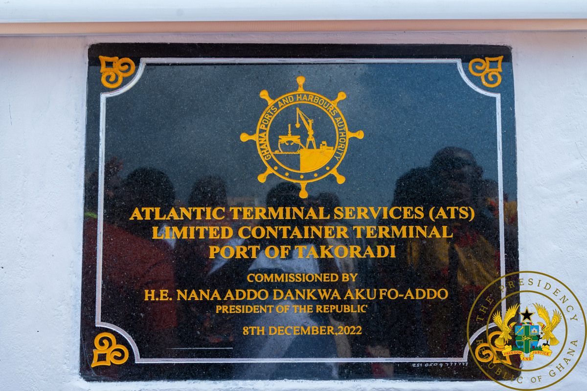 Akufo-Addo commissions container terminals, Dry Dock at Takoradi ...